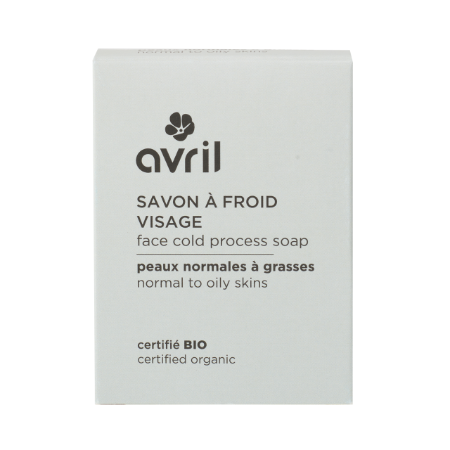 SAVON À FROID VISAGE PEAUX NORMALES À GRASSES 100G - CERTIFIÉ BIO